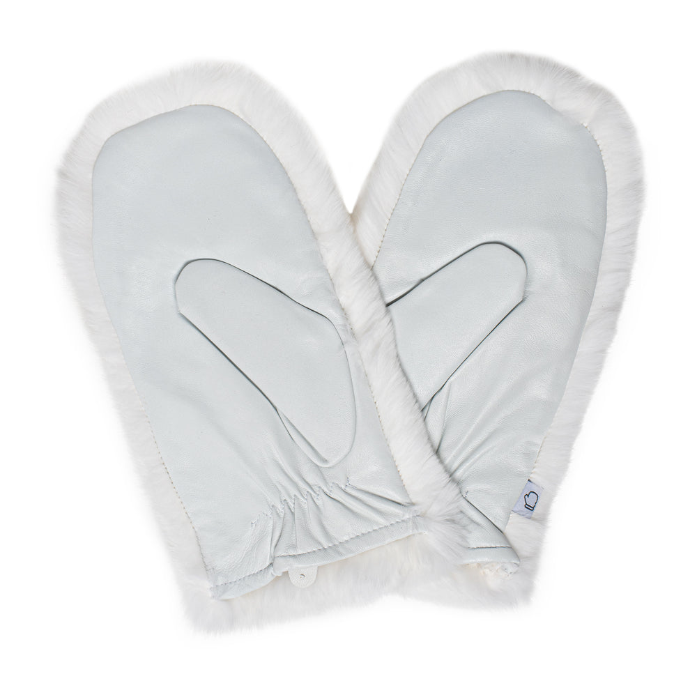 GLORIA Rex rabbit fur mittens – Wolfie Premium Outerwear
