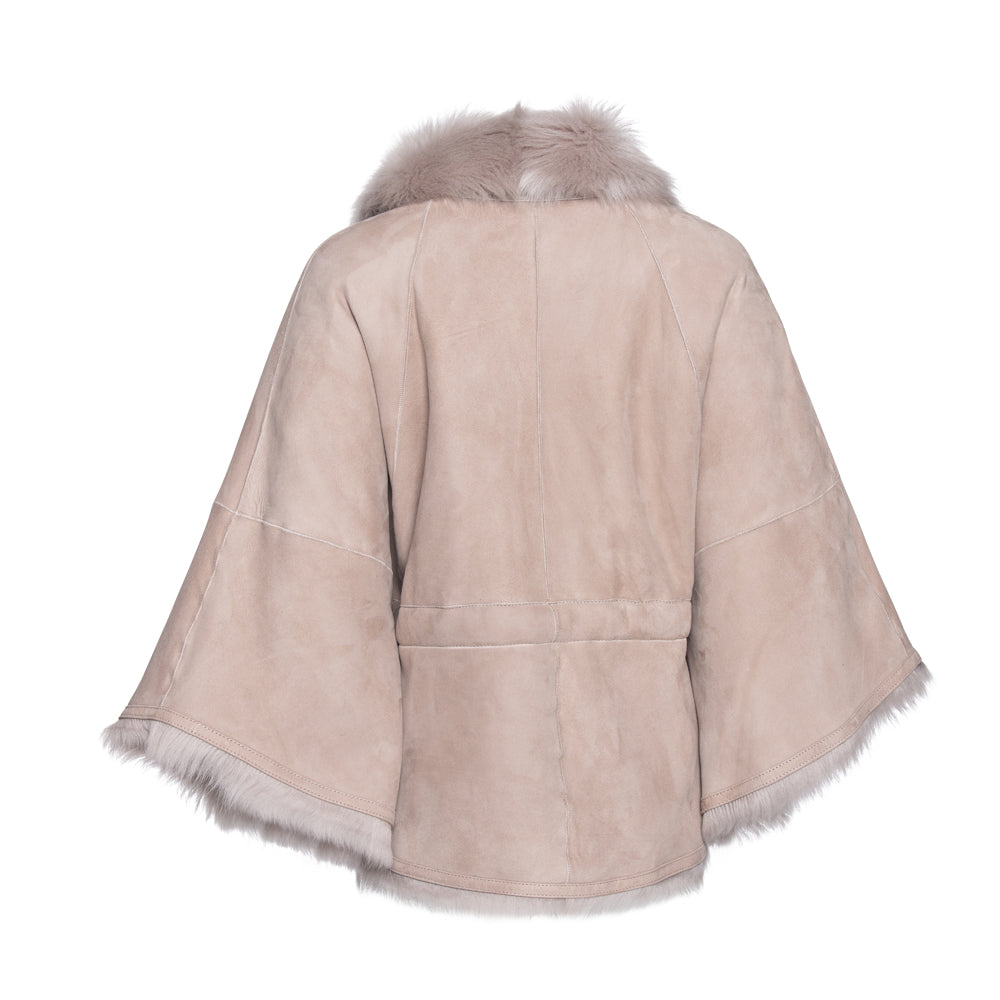Emma Shearling Toscana Cape – Wolfie Premium Outerwear